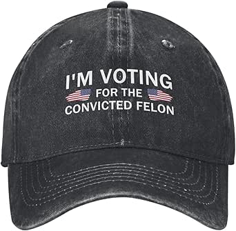 I'm Voting for The Convicted Felons Baseball Caps for Men 90s Vintage ...