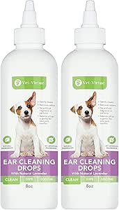 Amazon.com : VET-VIRTUE Dog Ear Cleaner Drops - 8oz Dog Cleaning ...