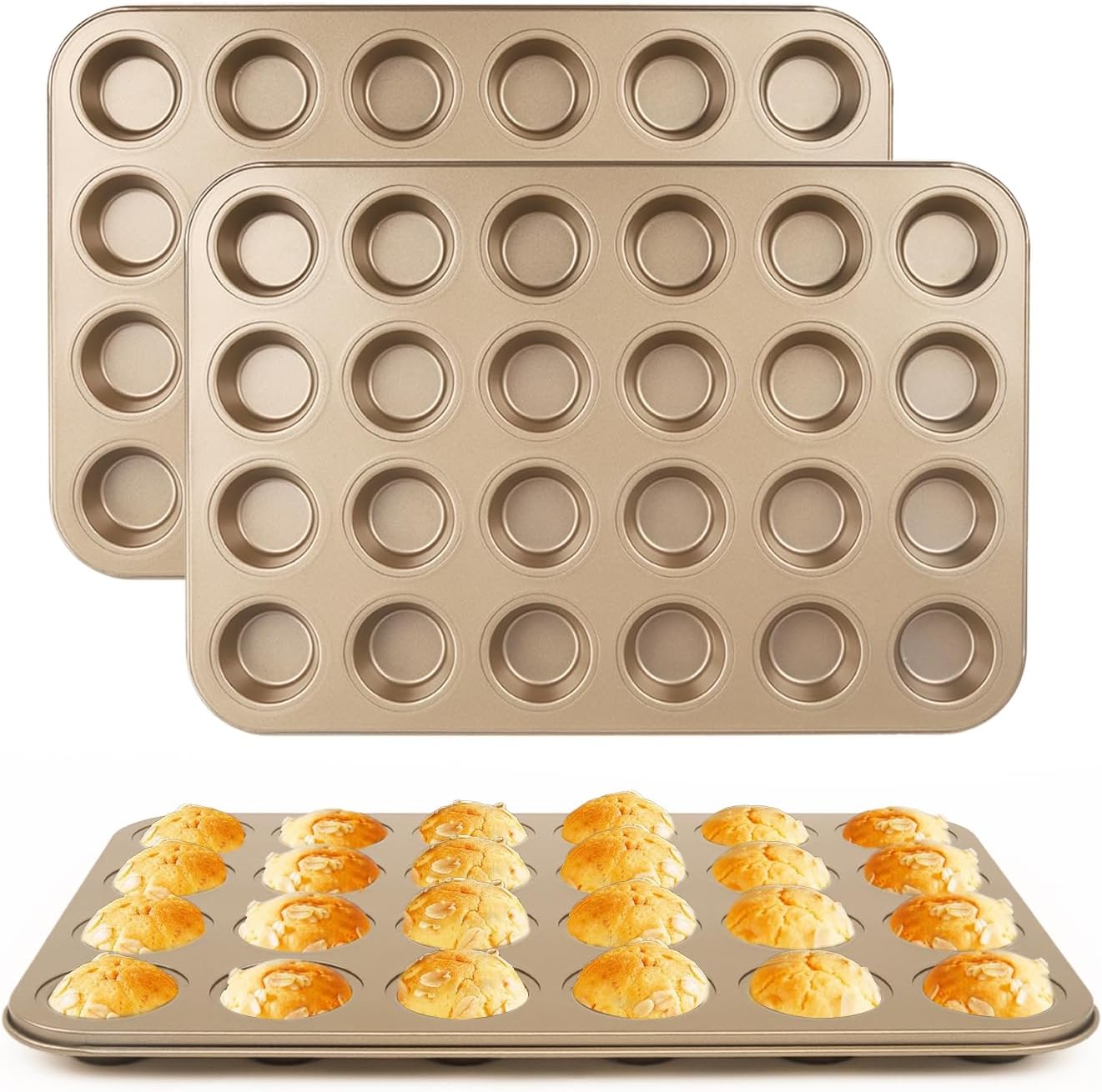Amazon.com: Norpro 24 Mini Muffin Pan, 1 EA, Shown, 2 inch Top, Mini ...