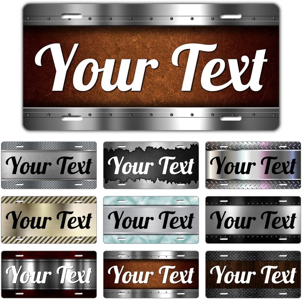 Amazon.com: Custom License Plate, Personalized Metal Car Tag License ...