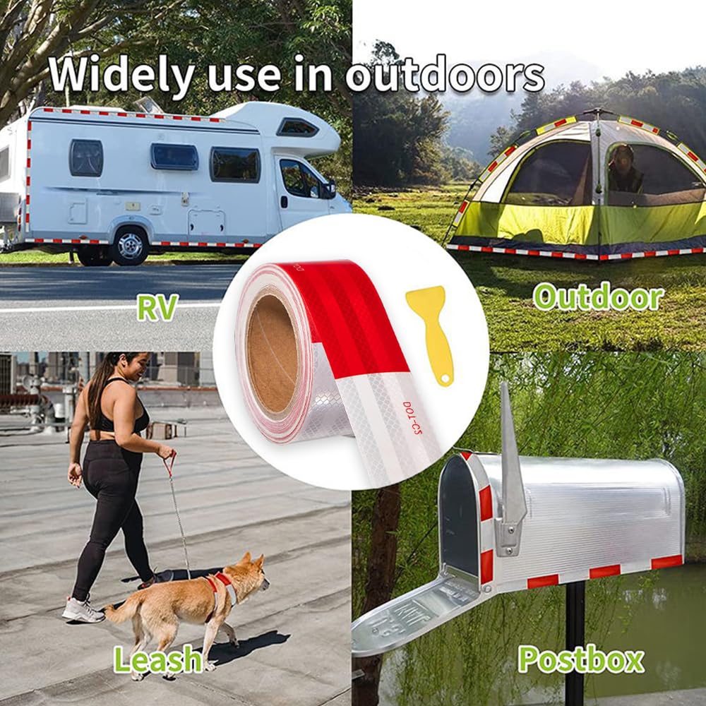 Snapklik.com : AISEY DOT Reflective Tape 2 Incx 30 Ft High Visibility ...