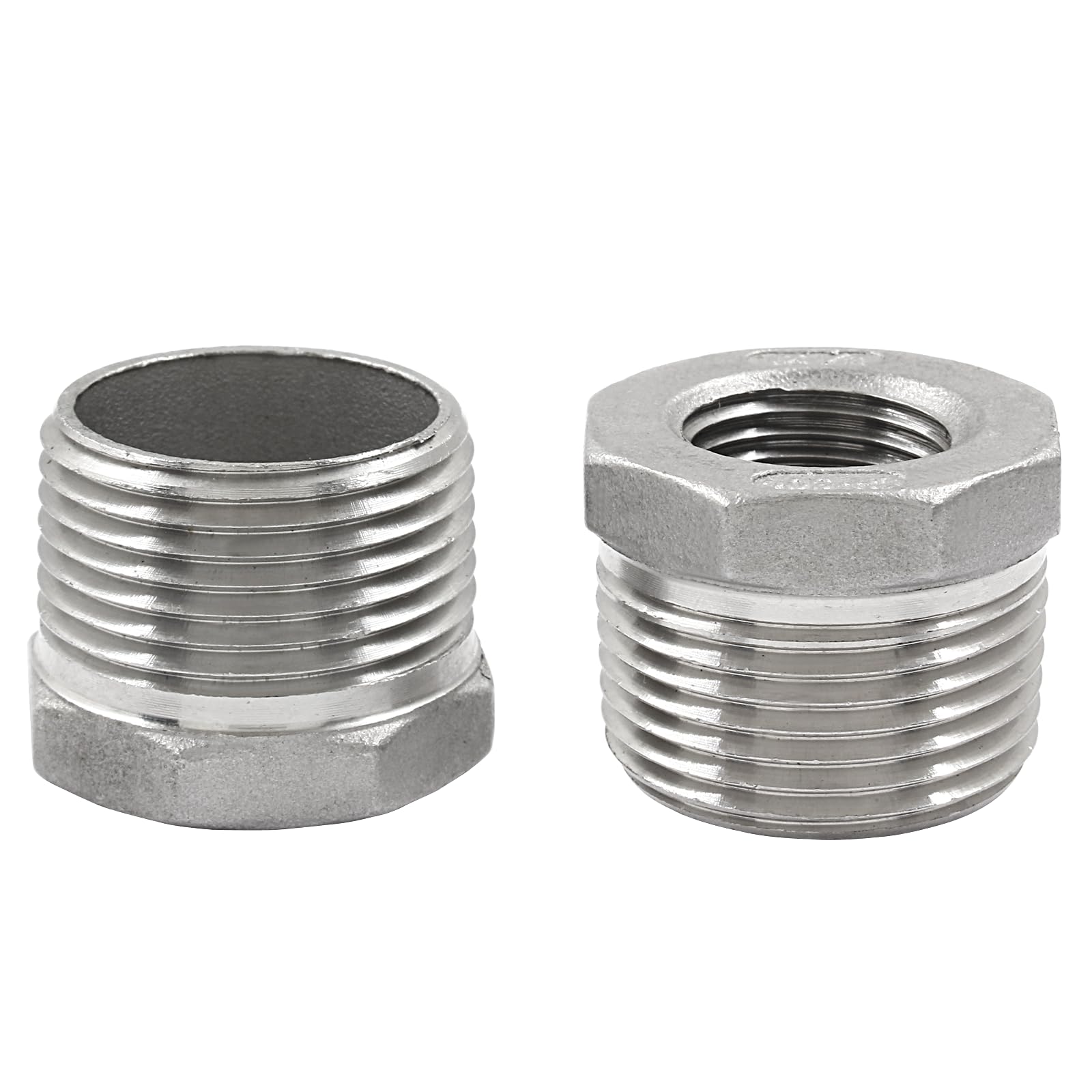 1 Inch To 3/4 Reducer 2-Pack Stainless Steel Pipe Reducer Bushings - 1 ...
