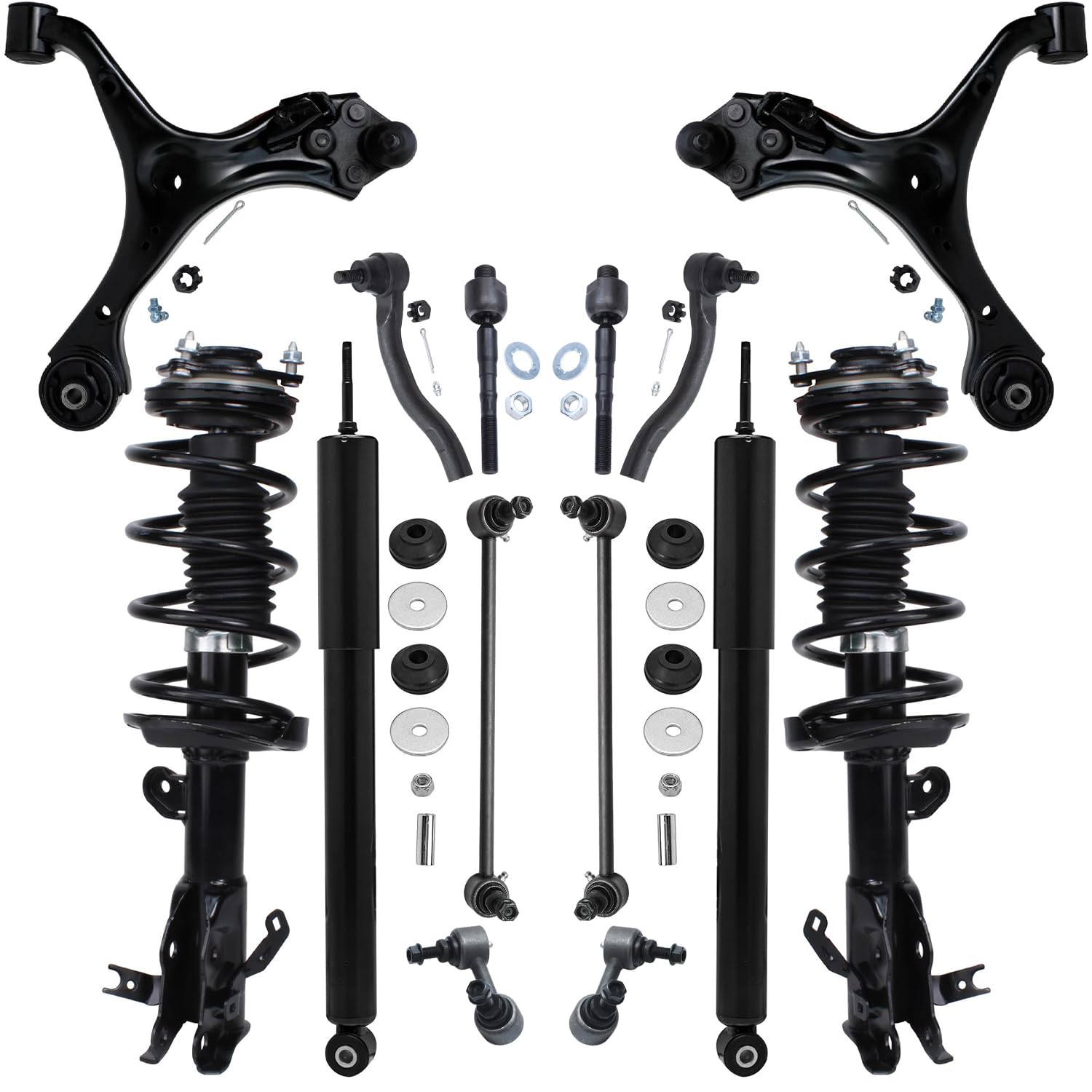 Amazon.com: Detroit Axle - 14pc Front End Suspension Kit for 2013 2014 ...