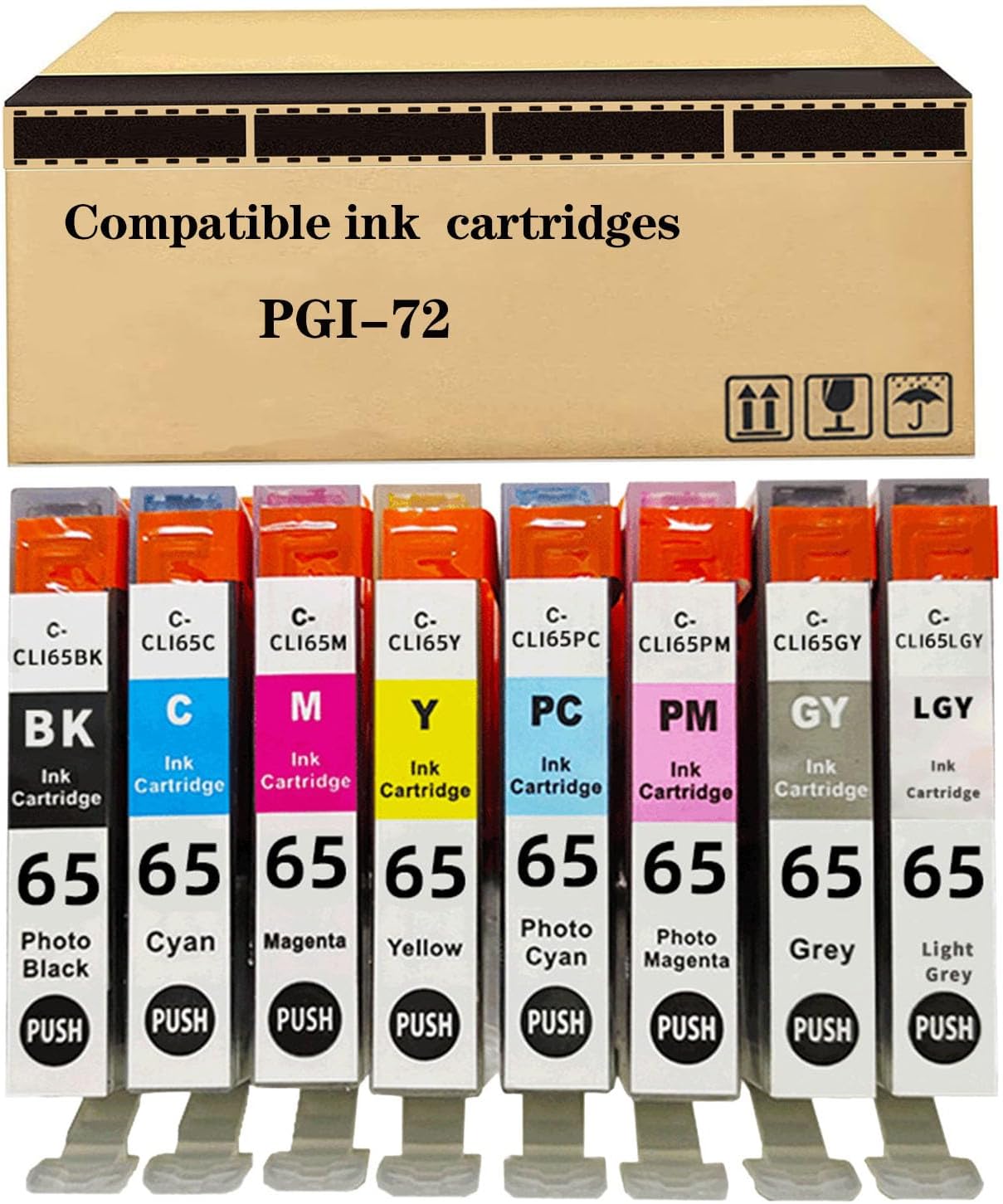 Amazon.com: LISTWA CLI-65 Compatible Ink Cartridges Replacement for ...
