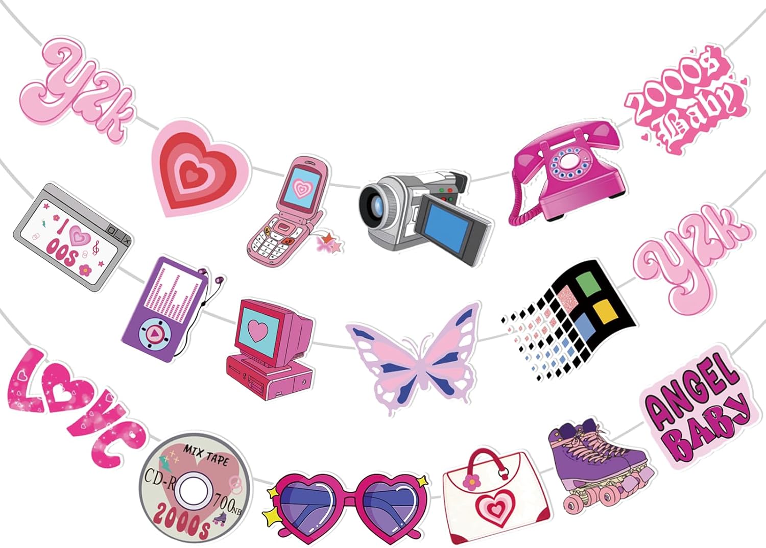 Amazon.com: Y2k Decor - 2000s Party Decorations Y2k Party Decorations ...