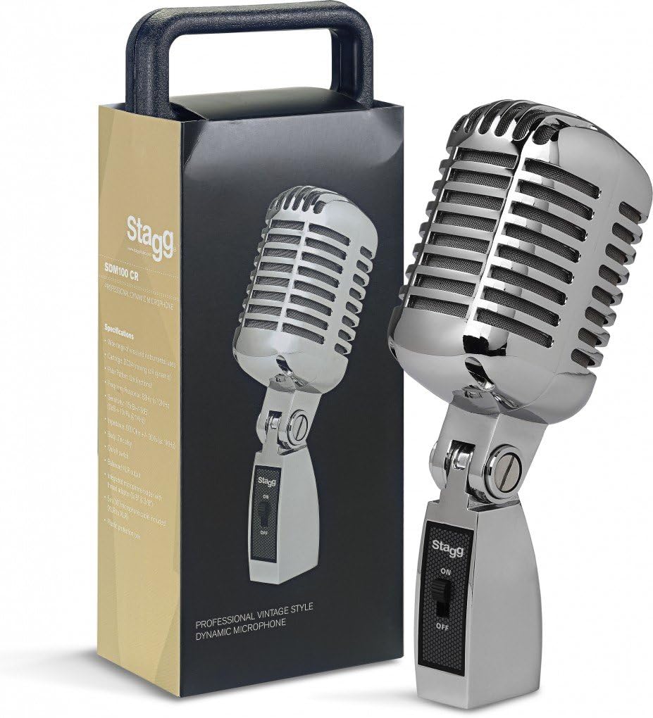 Amazon.com: Pyle Classic Retro Dynamic Vocal Microphone - Old Vintage ...