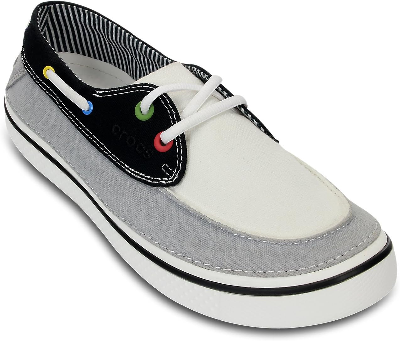 Crocs Mocassim Masculino Hover Boat, Cinza-claro/branco, M11 | Amazon ...