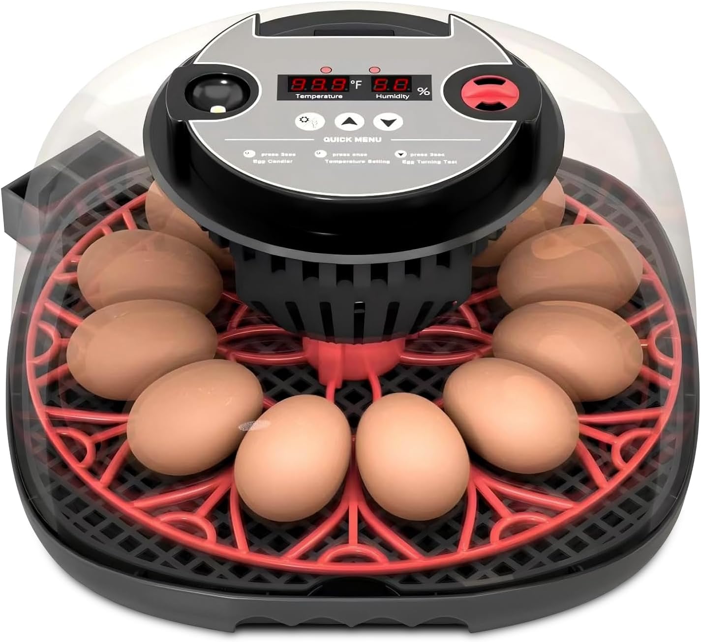 Amazon.com: Florienix 12 Egg Incubator Automatic Egg Turning, Temperature & Humidity Control ...