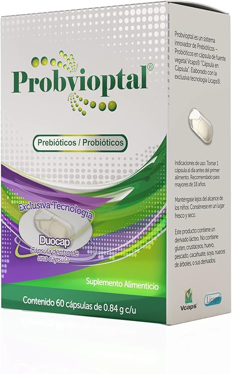 B BOMUCA - Probvioptal Probióticos y Prebióticos 60 cápsulas : Amazon ...