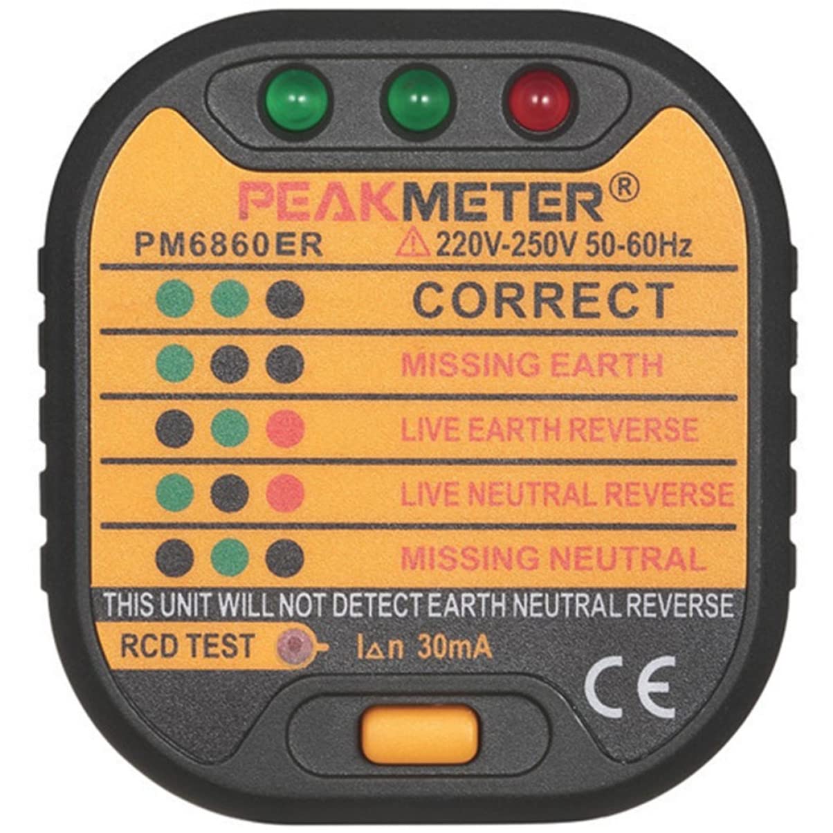 TEHAUX tester Outlet Finder Finder Outlet Detector Voltage Detector ...