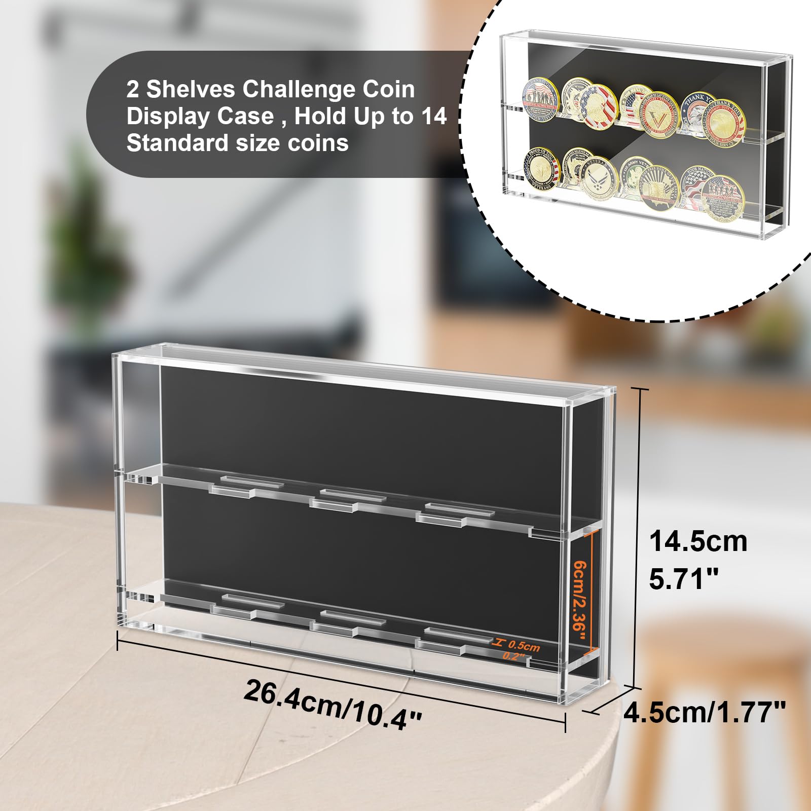 Snapklik.com : Acrylic Display Case For Challenge Coin, Military Coin ...