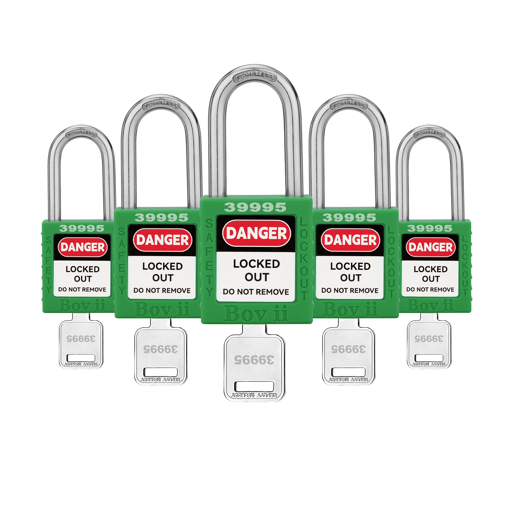 Snapklik.com : Lockout Tagout Locks Set, 5 Green Lockout Tagout Safety ...