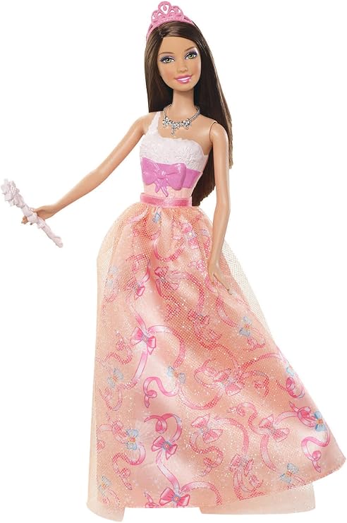 Amazon.com: Barbie Princess Teresa Orange Dress Doll - 2012 Version ...