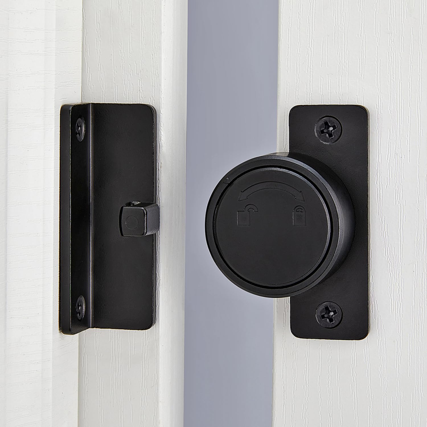 Snapklik.com : 90 Degree Black Advanced Knob Safety Door Lock,Rotate ...