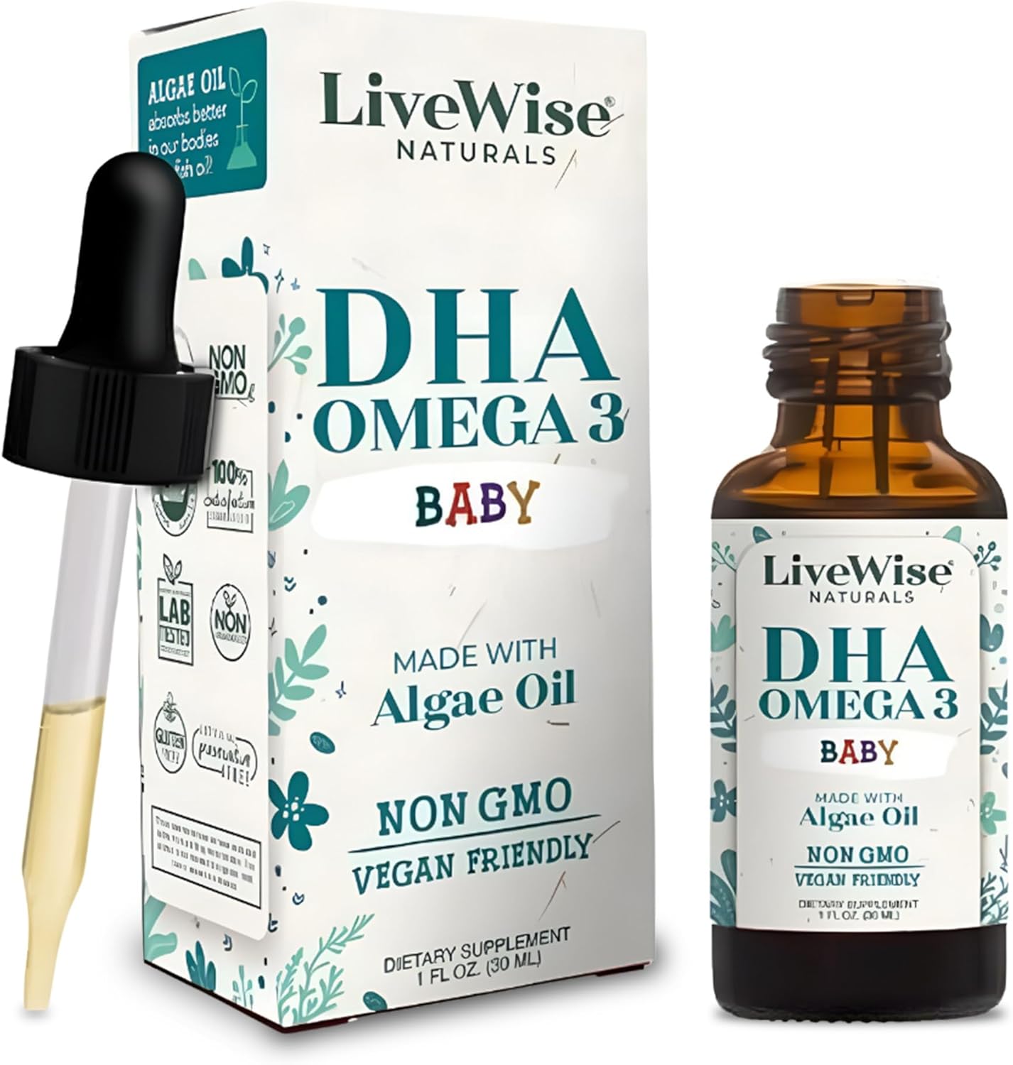 Baby DHA Omega 3 Liquid Drops with Astaxanthin - Nepal | Ubuy
