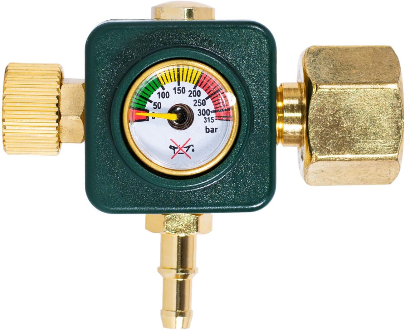 Mini Gas Bottle Regulator AR / CO2 Mini with Pressure Gauge Manometer ...