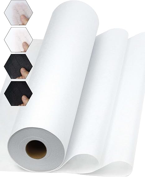 Amazon.com: PLANTIONAL Medium Weight White Iron-On Non-Woven Fusible ...