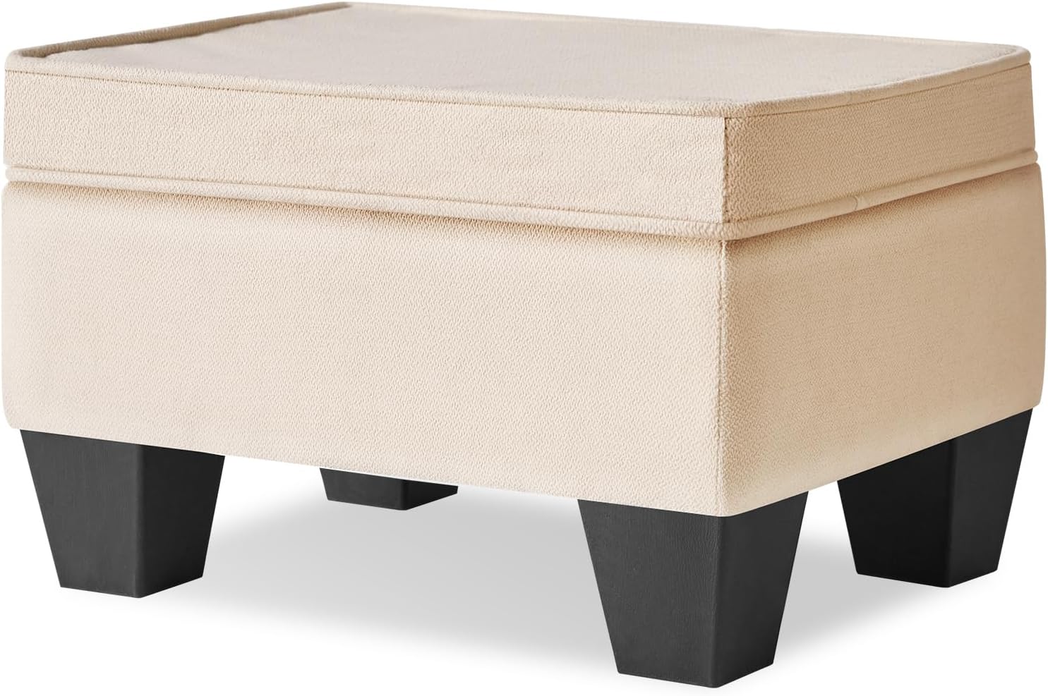Amazon.com: IBUYKE 10 Inch Small Foot Stool Ottoman, Rectangle Linen ...
