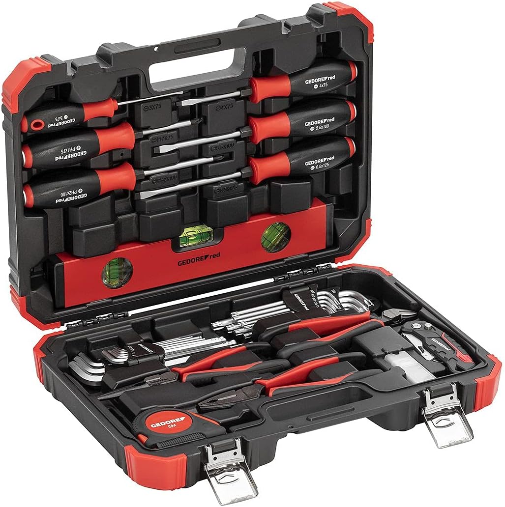 GEDORE red Werkzeugs-Satz, Set 43-teilig, gefüllt, Werkzeug für Hand ...
