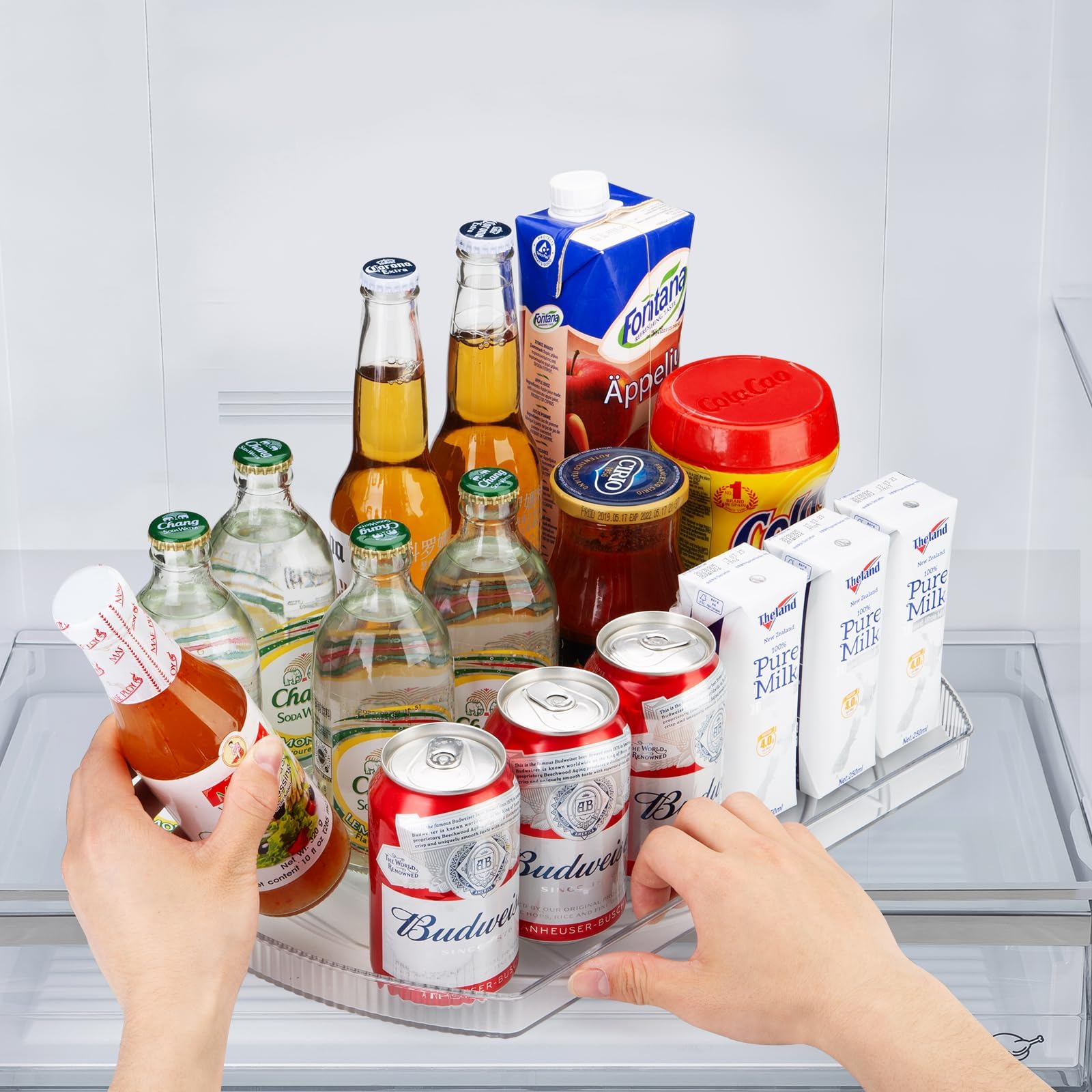 Amazon.com - 2PCS Kitchen Cabinet Organizer, Non-Skid 360 Rotating Lazy ...