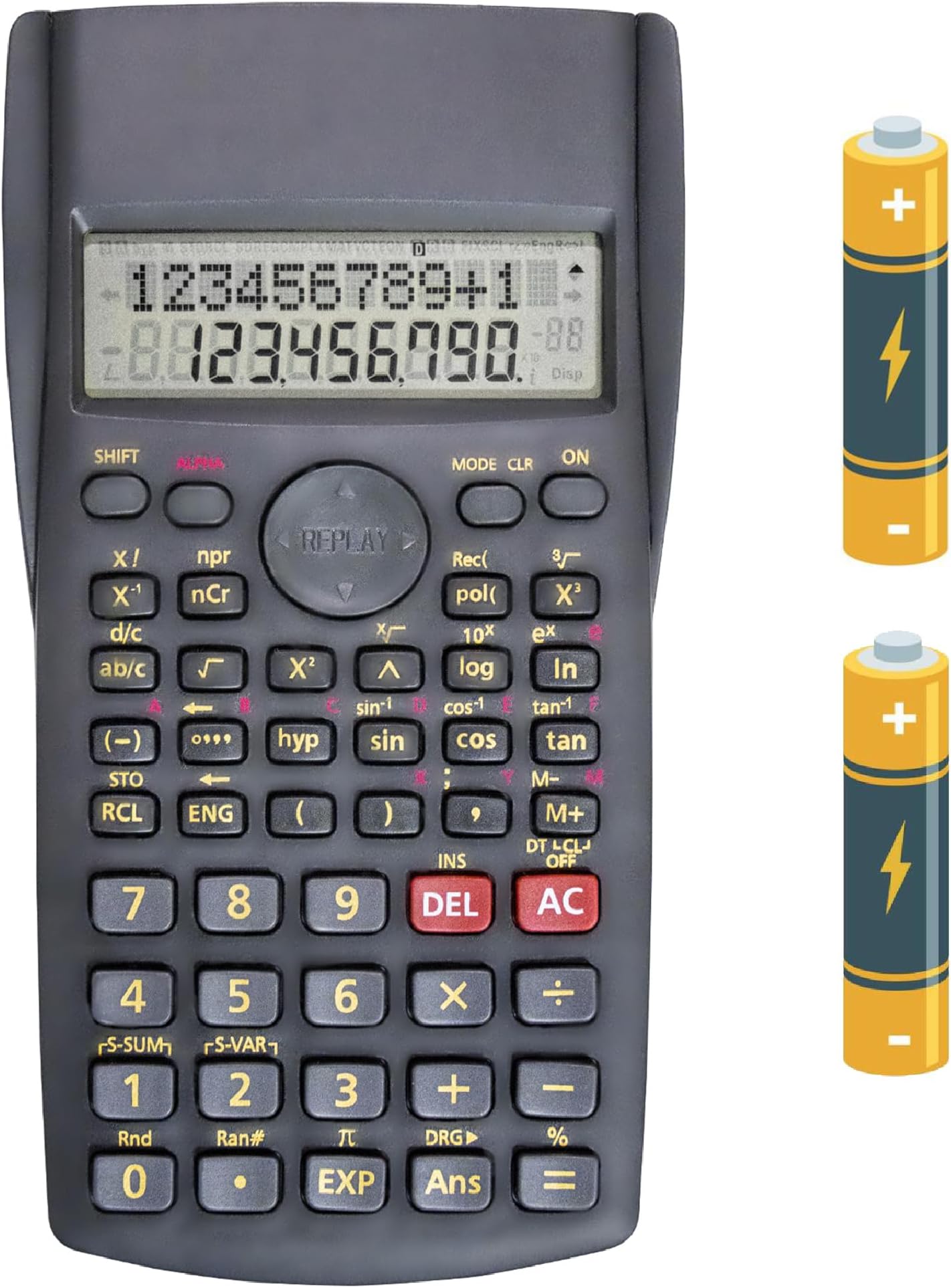 Amazon.com : YEBMoo Scientific Calculator 2 Line Multifunction for ...