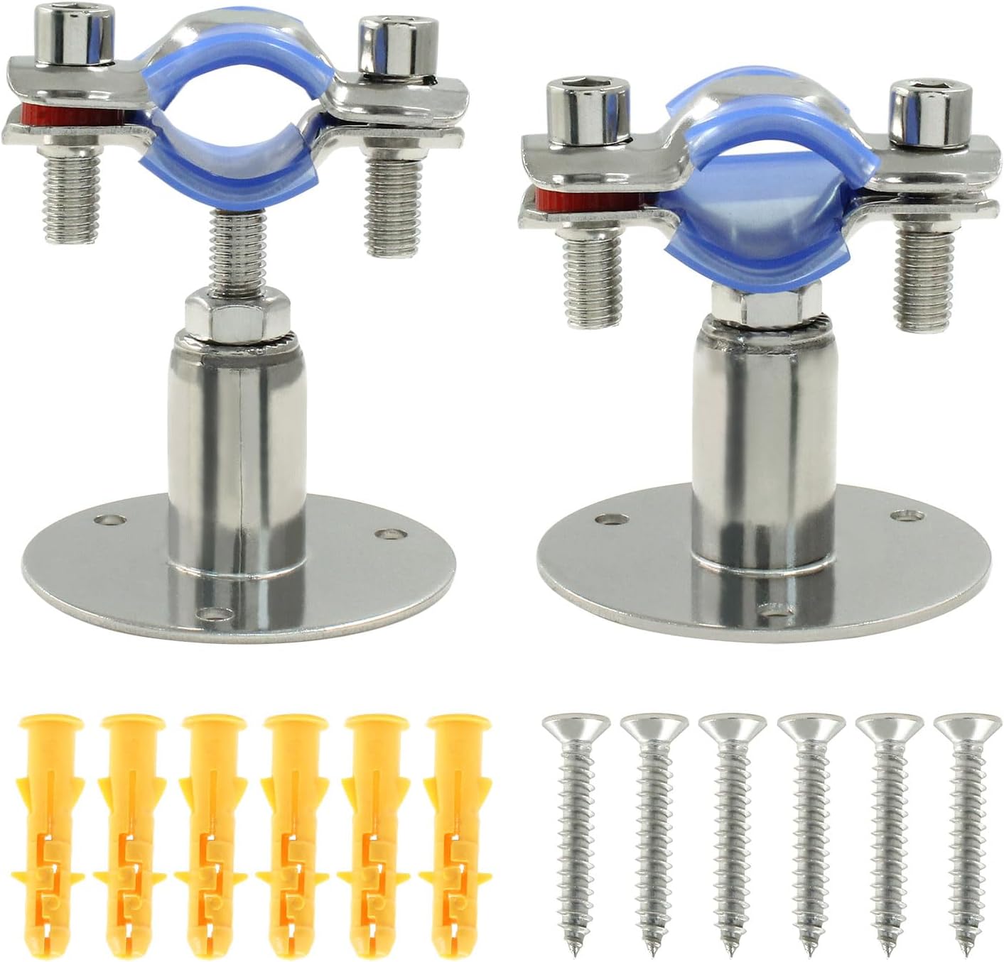 Amazon.com: Auvotuis 2PCS 304 Stainless Steel Wall Mount Ceiling Mount ...