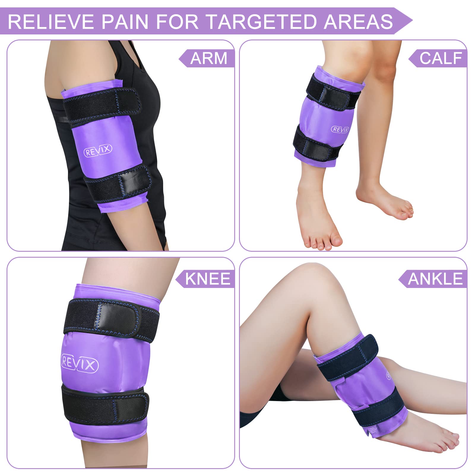 Snapklik.com : XL Knee Ice Wrap Around Entire Knee, Gel Ice Pack For ...
