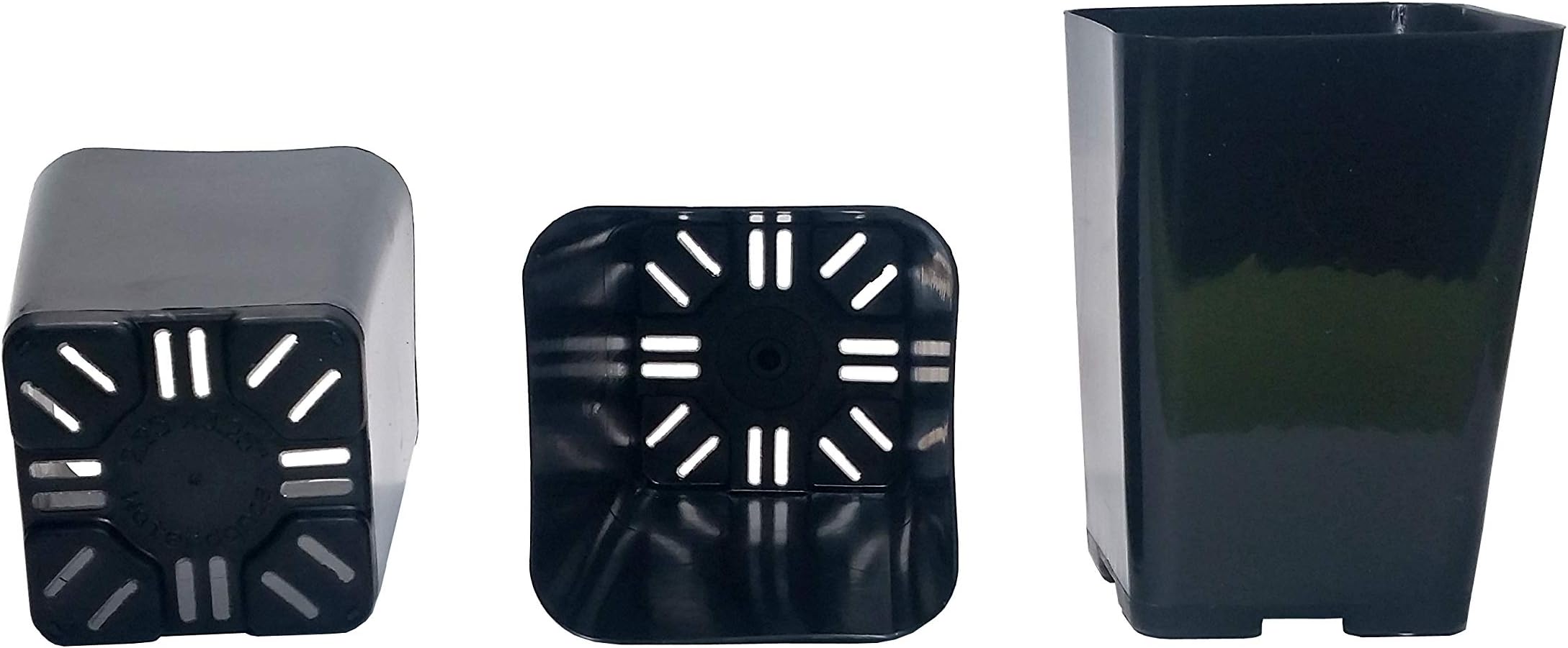 Amazon.com: 500-Pack, Water Dance Square Plastic Pots for Plants, 2 ...