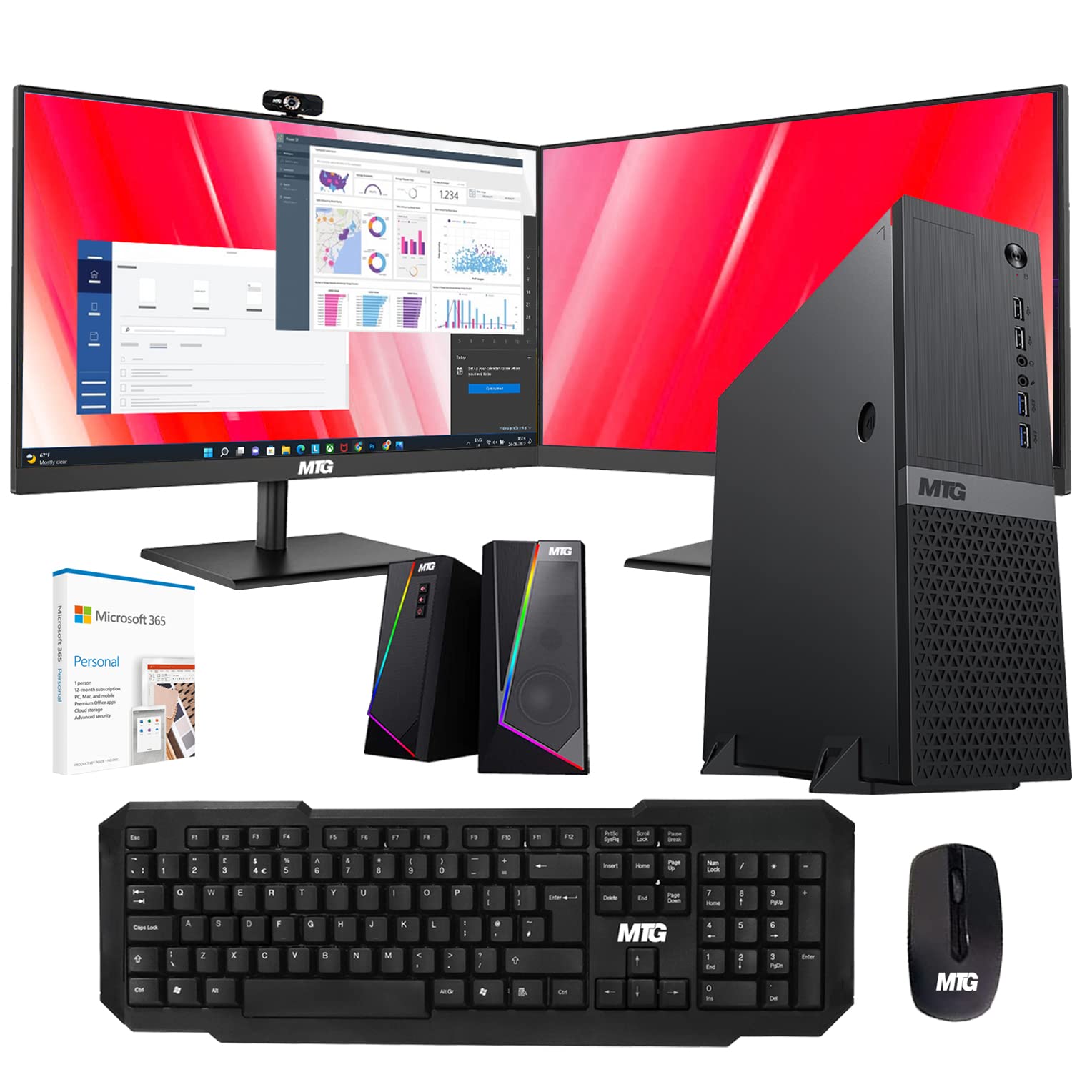 Amazon.com: MTG Aurora Business Computer Desktop PC- Intel Core i7 4th ...