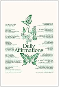 Amazon.com: Daily Positive Affirmations Posters Vintage Motivational ...