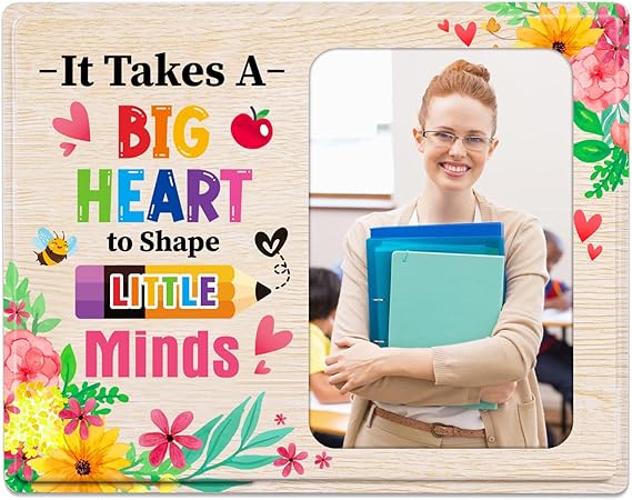 Amazon.com - WhatSign Teacher Picture Frame - Photo Wooden Teachers Photo Frame 4x6 for Thank ...