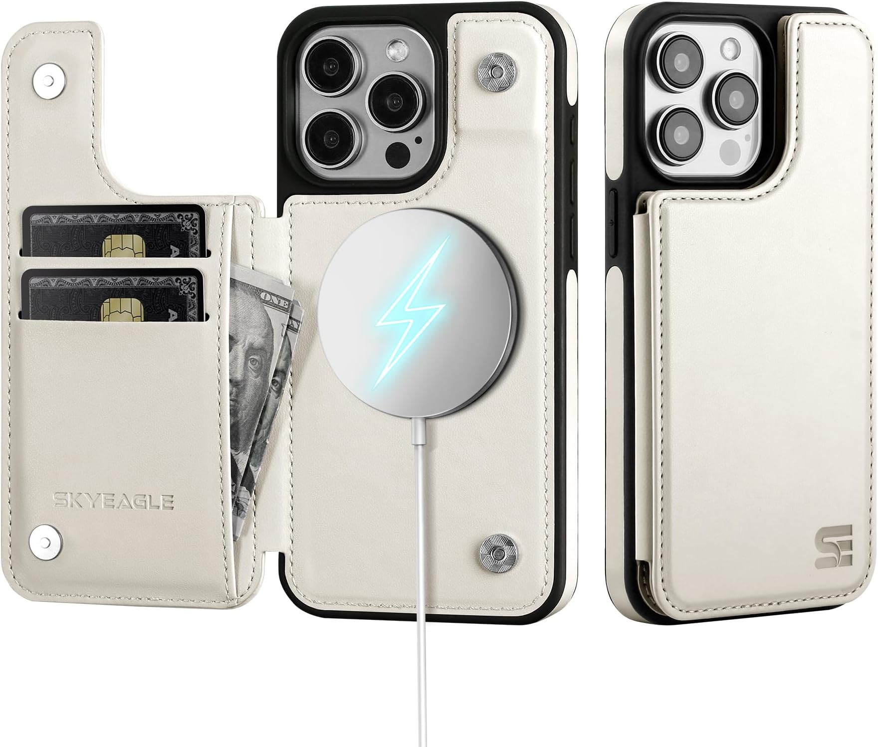 Amazon.com: SkyEagle for iPhone 12 Pro Wallet Case with Card Holder ...