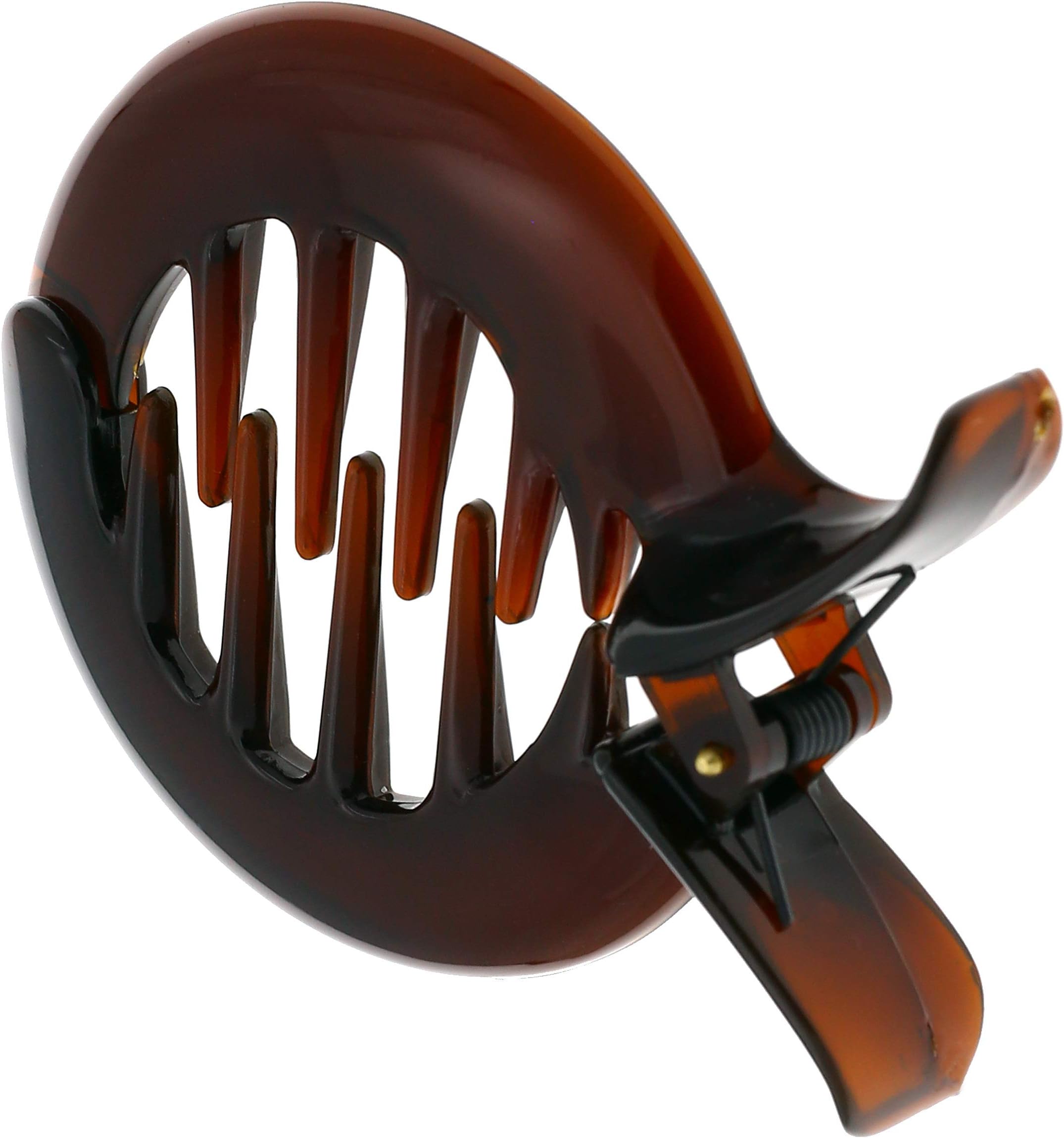 Amazon.com: Lurrose 2pcs Round Inner Toothed Hair Clip Fish Tail Clip ...