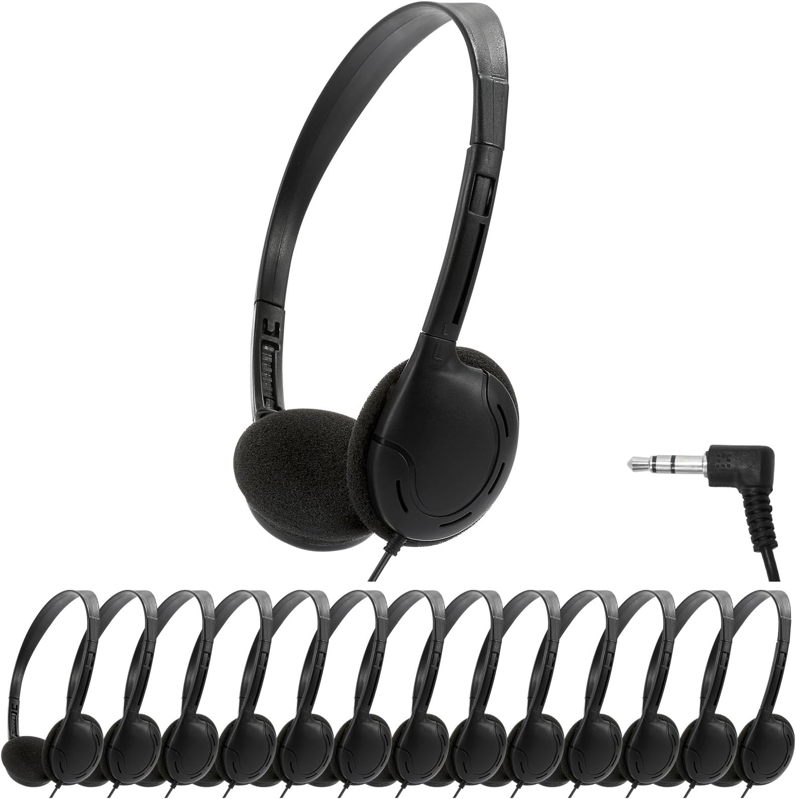 Amazon.com: LUCKYMARK 20 Pack Classroom Headphones, Headphones Bulk for ...