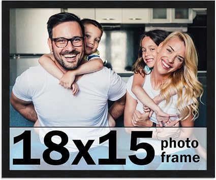 Amazon.com - 18x15 Frame Black Picture Frame - Complete Modern Photo ...