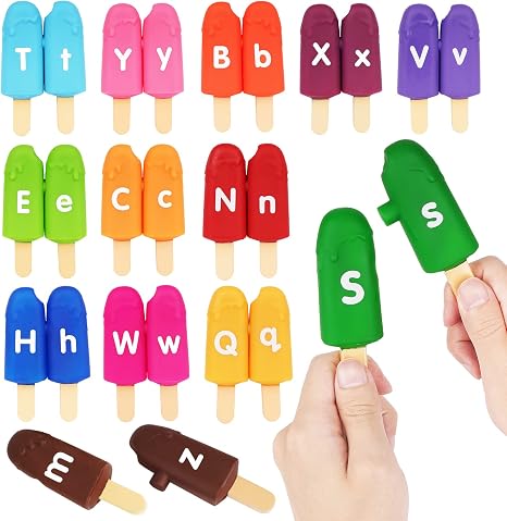 Amazon.com: Toddler Alphabet Letters Matching Learning Toys，26 PCS ...