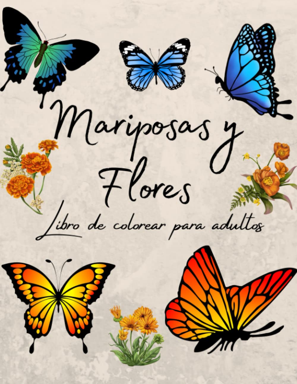 Amazon.com: Mariposas y Flores Libro de colorear para adultos: Libro ...