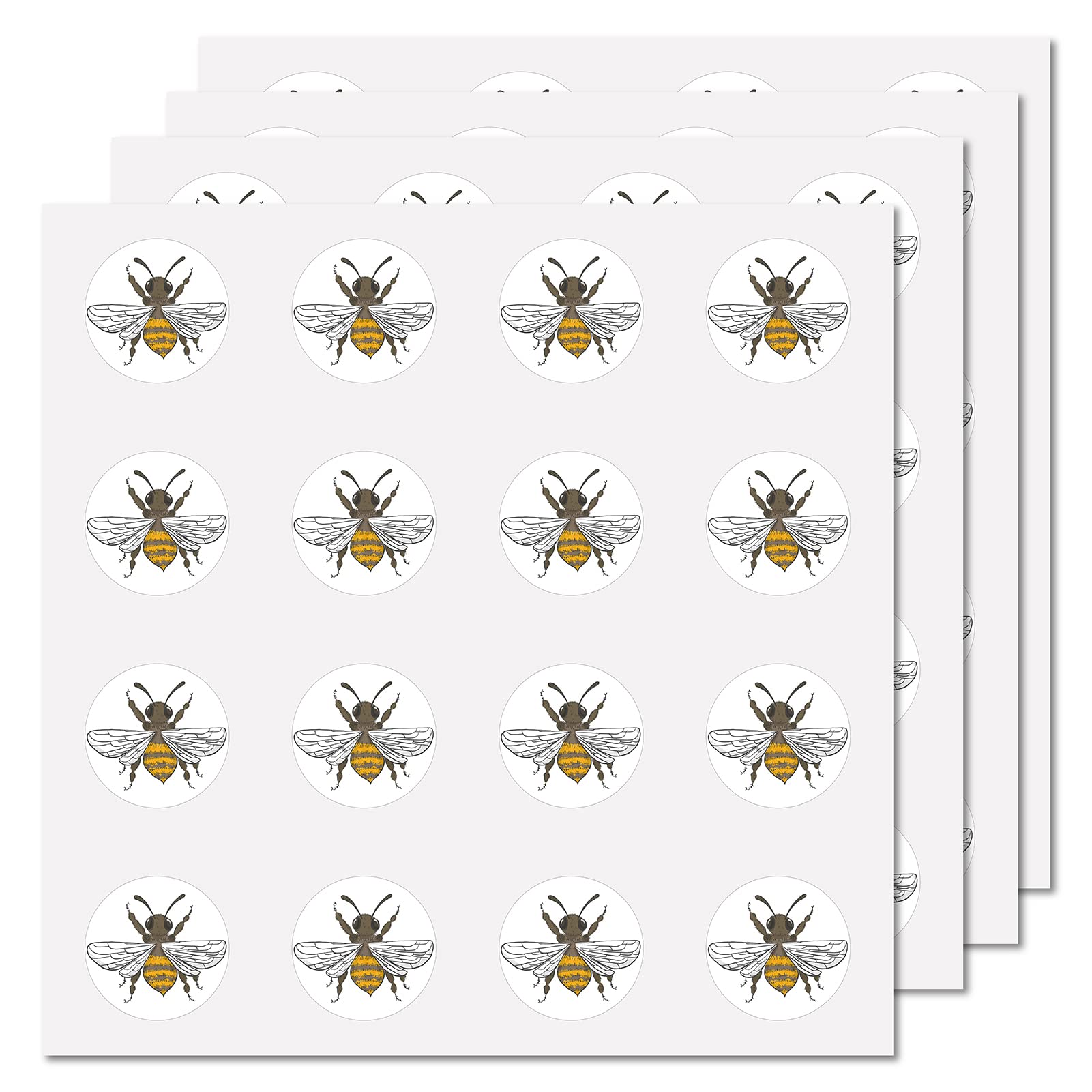 CREATCABIN 128Pcs Bumble Bee Stickers Planner Stickers Self-Adhesive ...