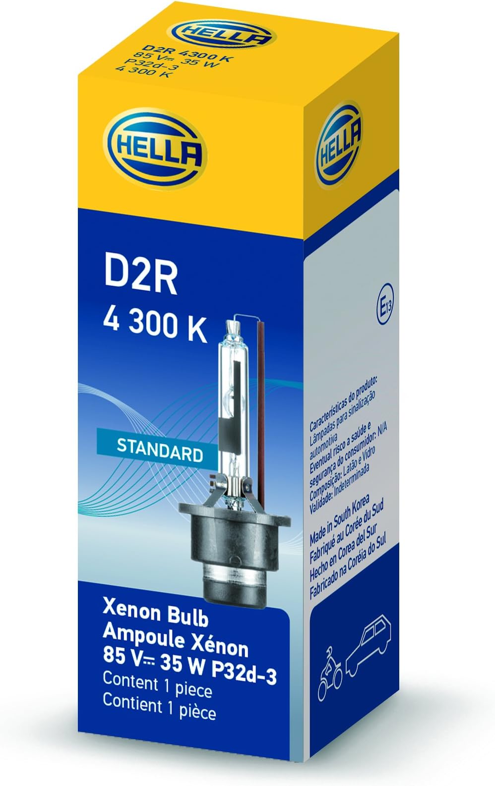 Amazon.com: Hella D3S 4300 K BULB D3S PK32d-5 4300 K 42V 35W Standard ...