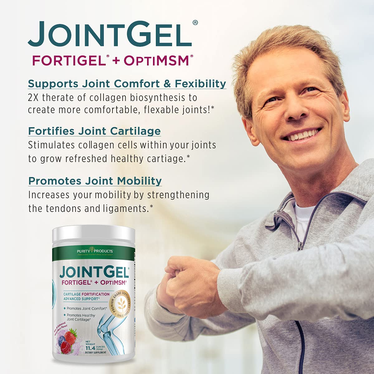 JointGel Formula - Purity Products - Collagen Peptides + MSM - Supports ...