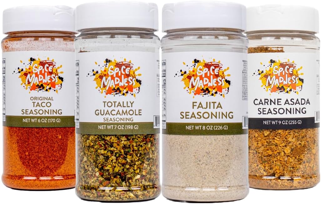 Amazon.com : Spice Madness 4-PC FIESTA FAVORITES BUNDLE - Authentic ...