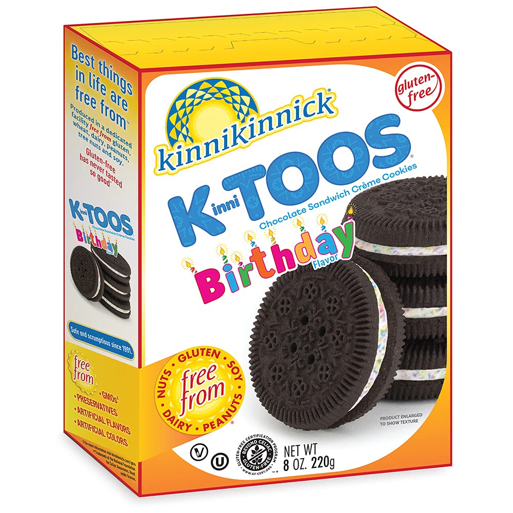 Amazon.com: Kinnikinnick Birthday Flavored Chocolate Sandwich Crème ...