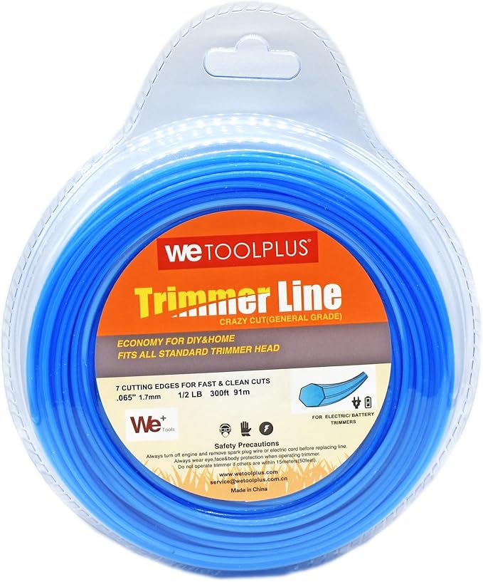 Amazon.com : WETOOLPLUS 0.065 in. Universal String Trimmer Line 300 Ft ...
