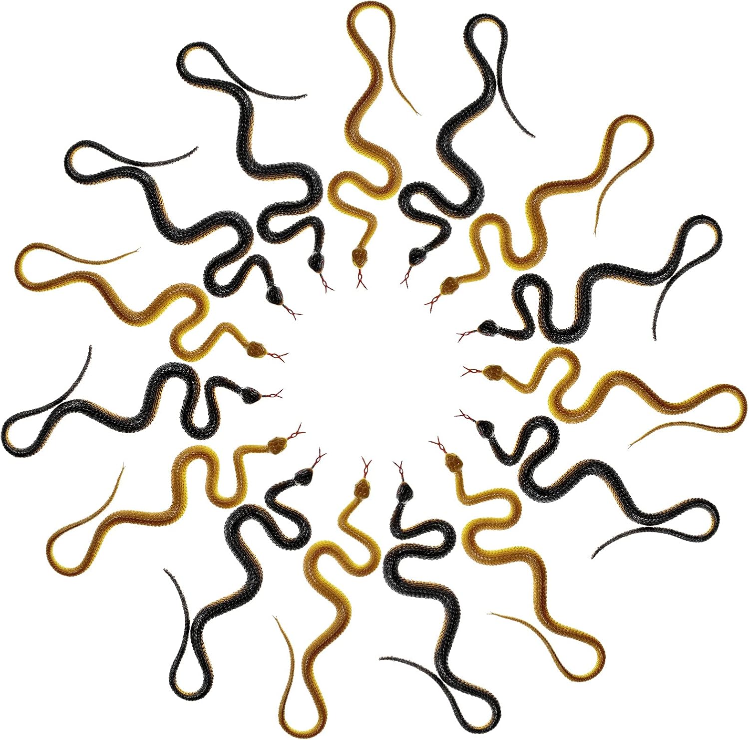 Amazon.com: Skylety 15 Pieces Rubber Snakes Realistic Snake 17. 7 Inch ...