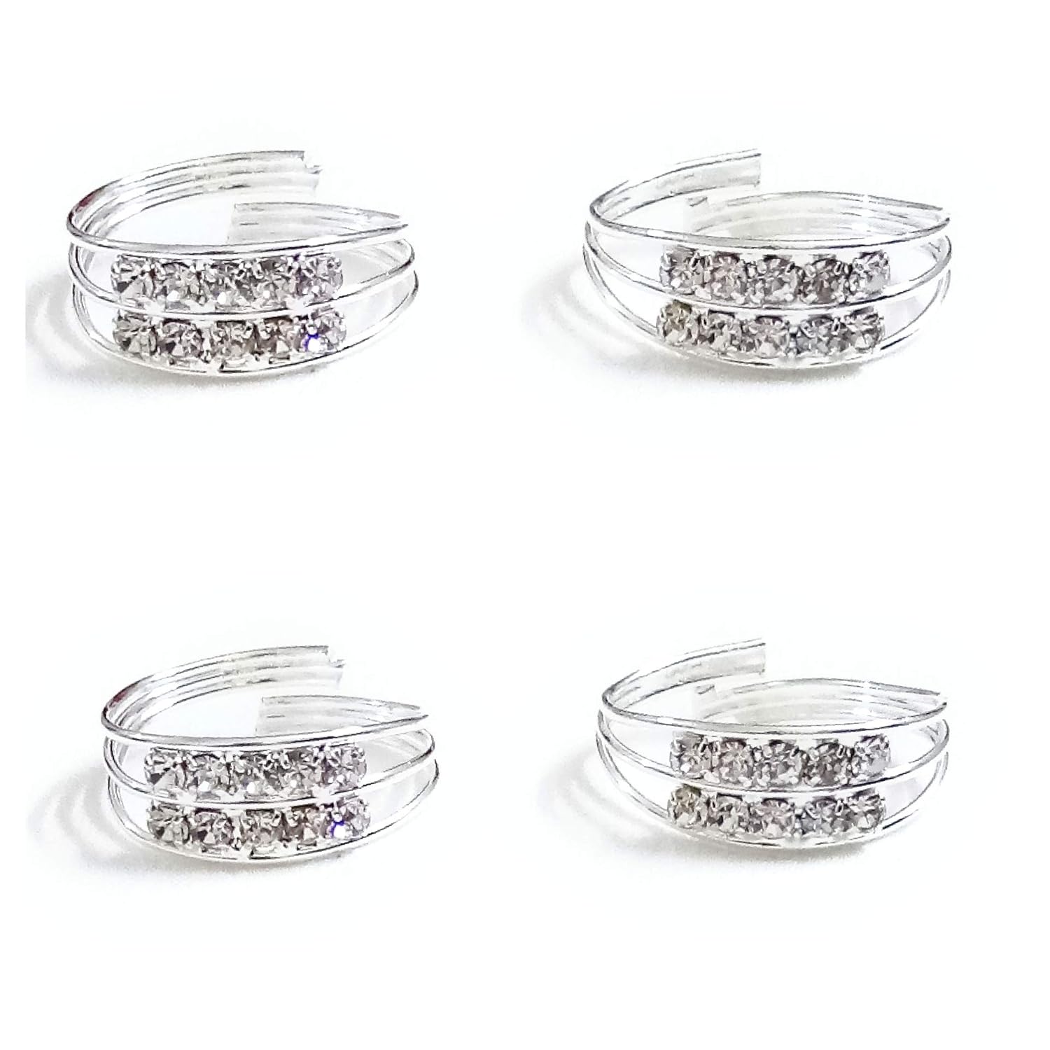 SMARNN Toerings Bichiya Silver Plated Colorful Meenakari, Long Design ...