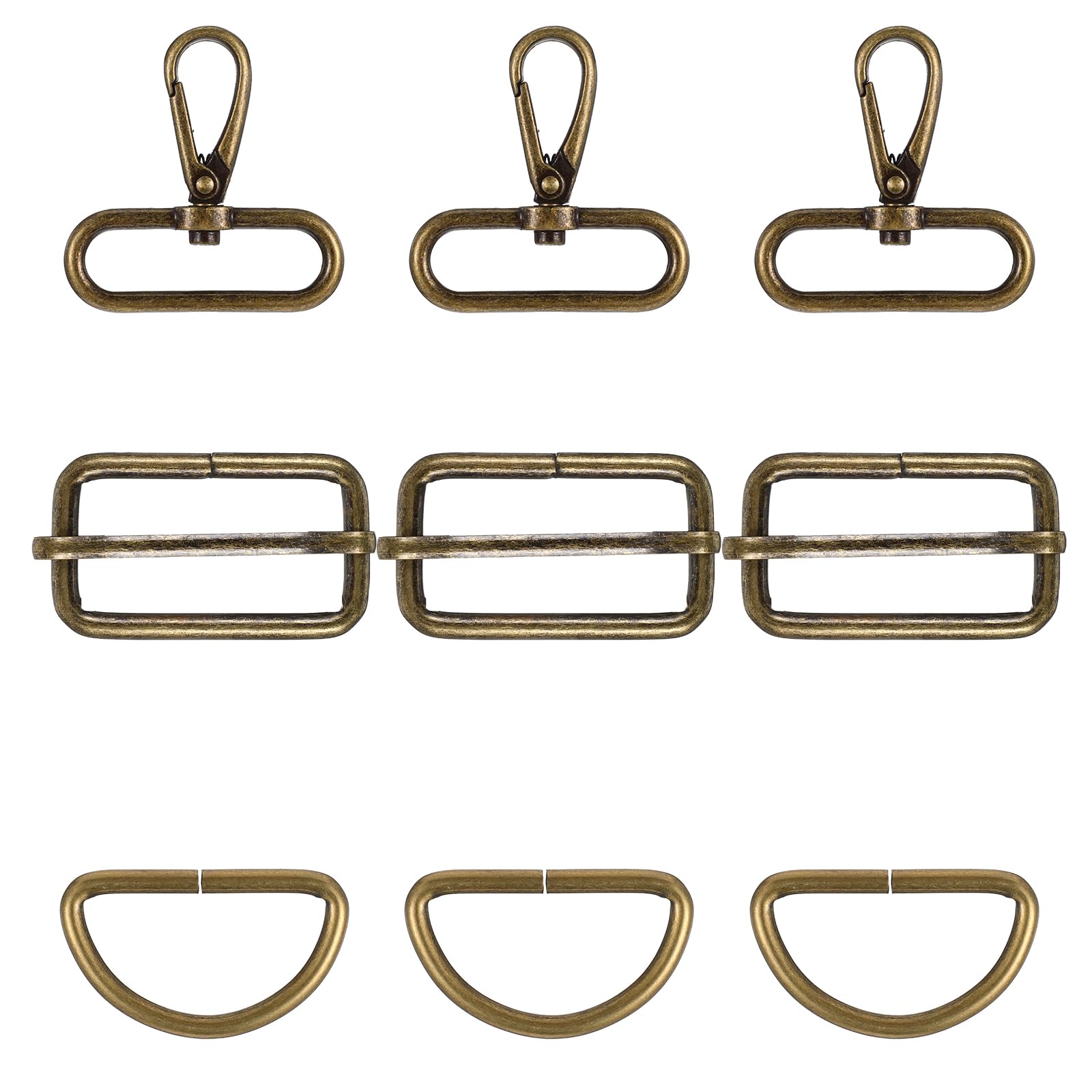 Amazon.com: Mabor 1 1/2 Inch Swivel Snap Hooks with D Rings Slide ...