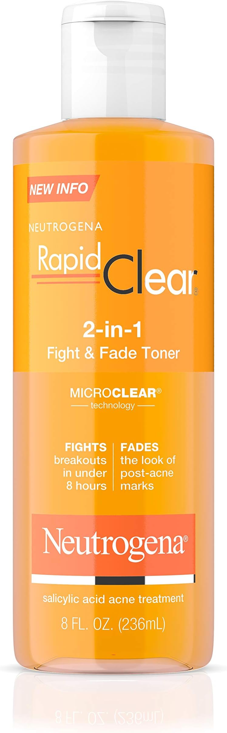 Amazon.com: Neutrogena Rapid Clear 2-in-1 Fight & Fade Acne Toner, 8 Fl ...