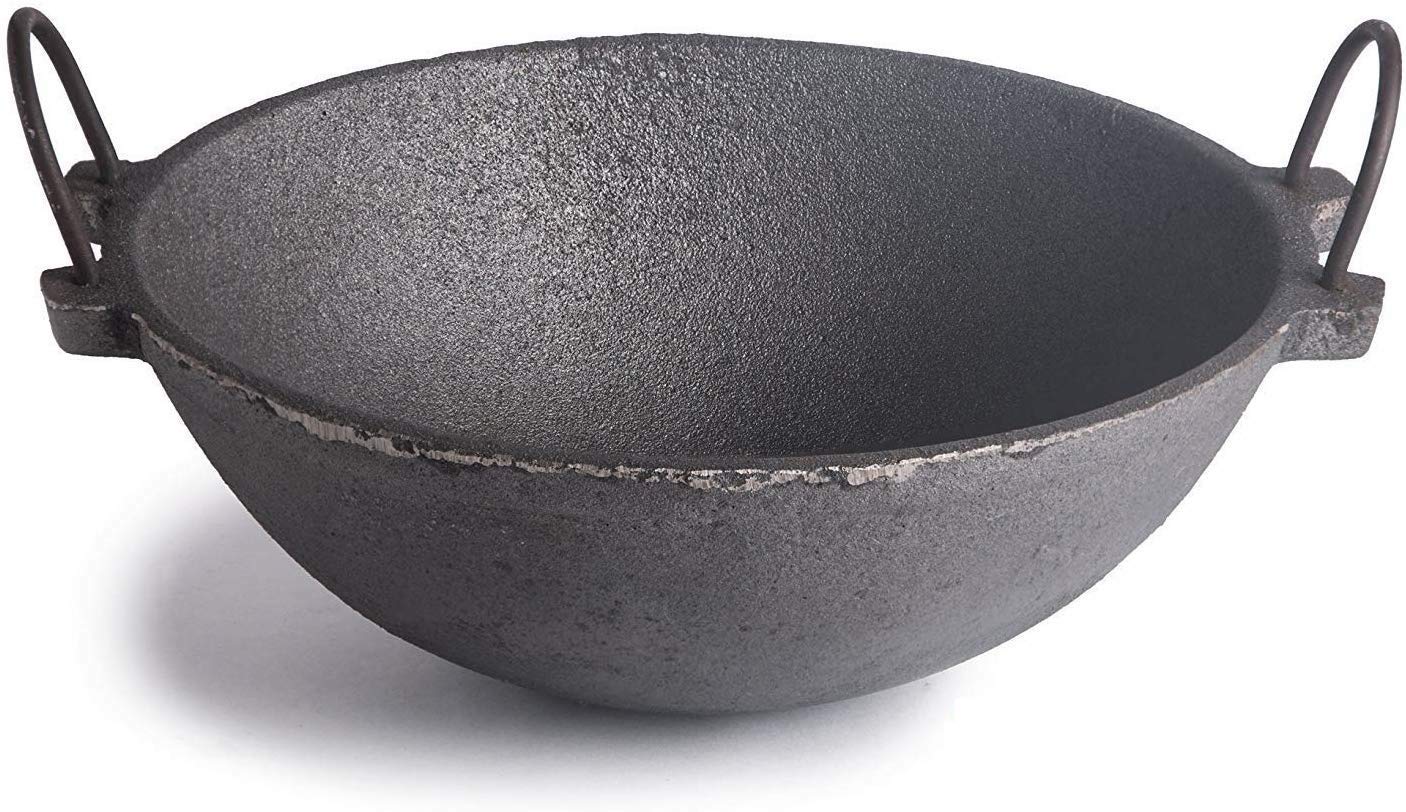 Naturalz Hand Made Cast Iron Kadai 8 2 Inch Kadai | Desertcart INDIA