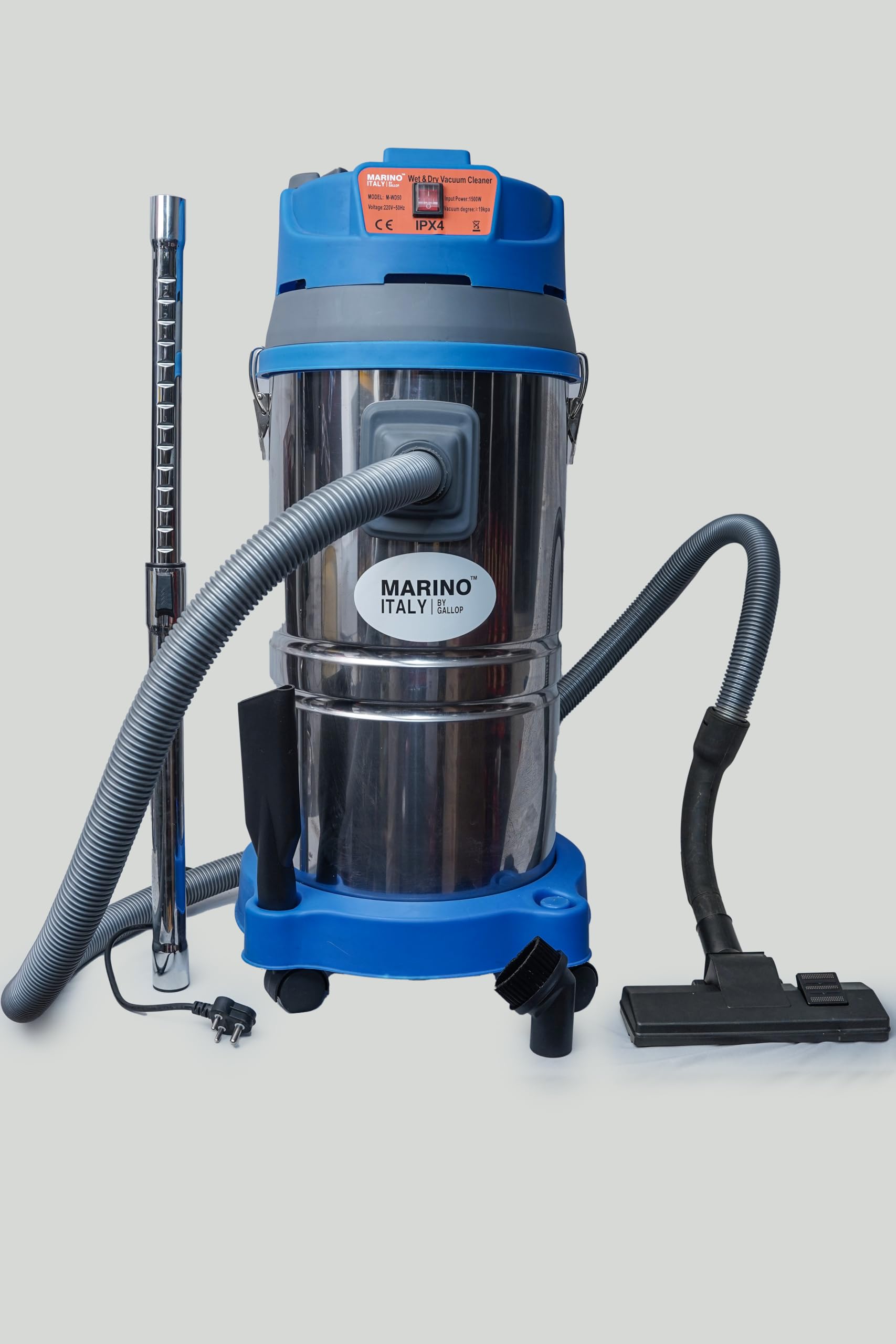 Marino Italy' Wet & Dry Vacuum Cleaner 50 LTR Tank Capacity 1500 W 200 ...