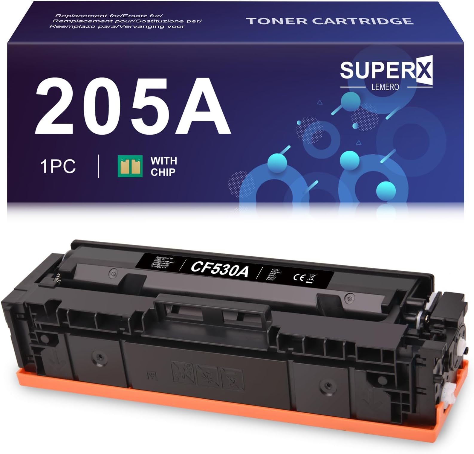 HP 205A (CF530A) Schwarz Original Toner für HP LaserJet Pro M180, HP ...